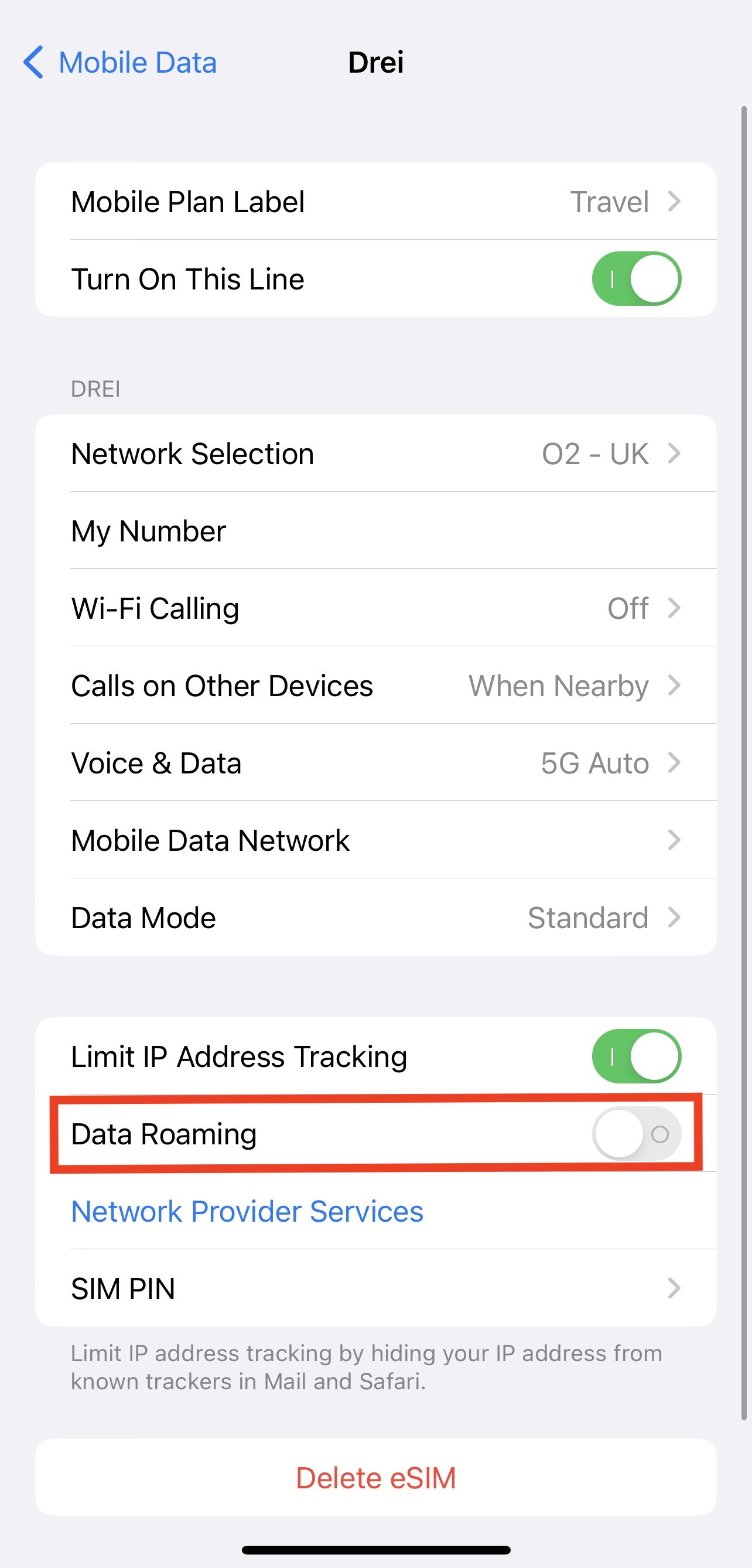 Turning Data Roaming on / off on Apple (iOS) device – Icelandair