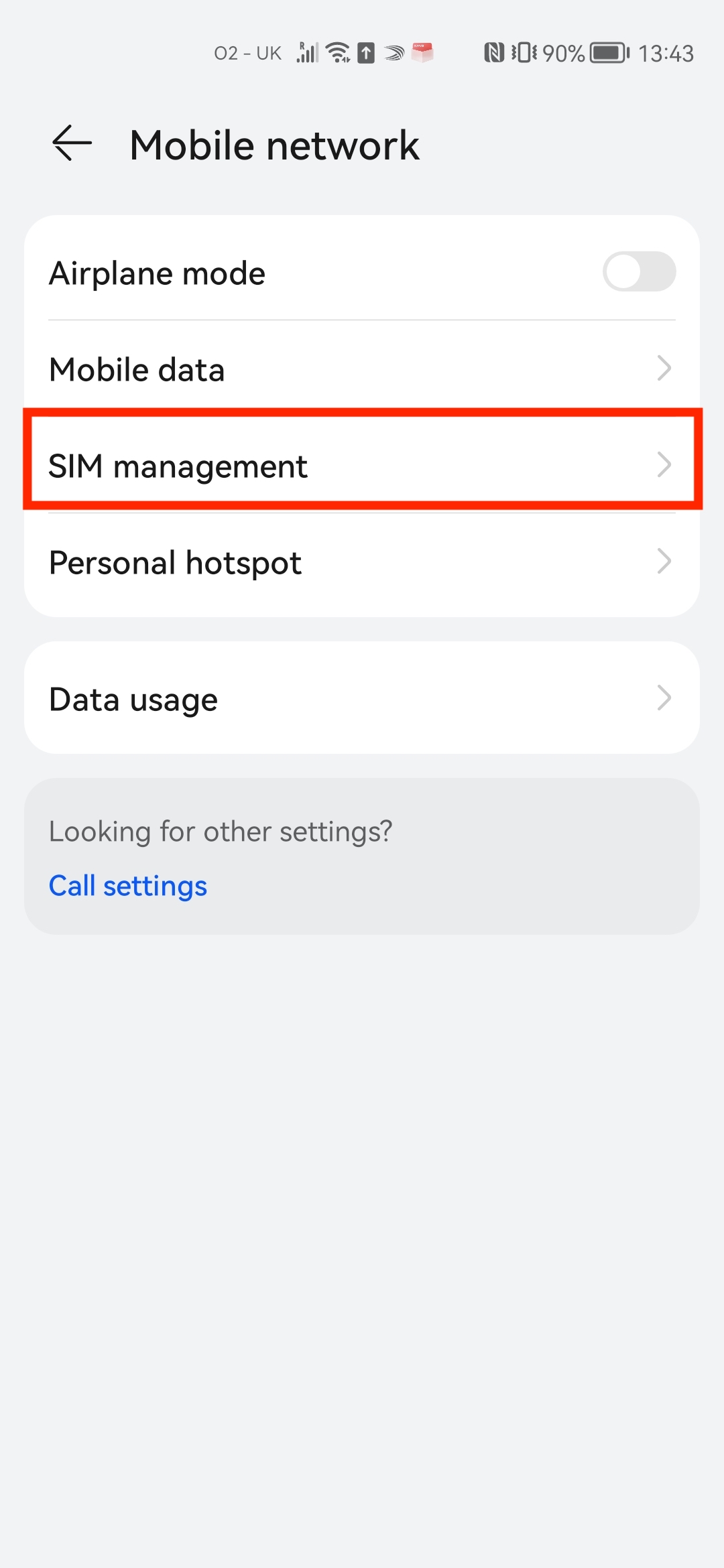 Locate ICCID (eSIM Serial Number) on Huawei Devices – Icelandair