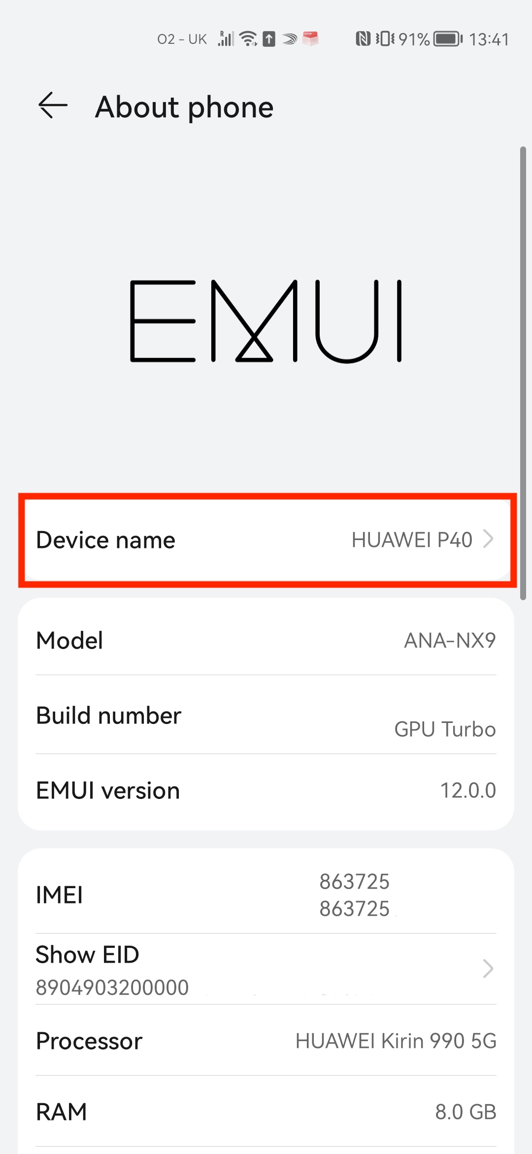 Identify Device Model on Huawei Device – Icelandair