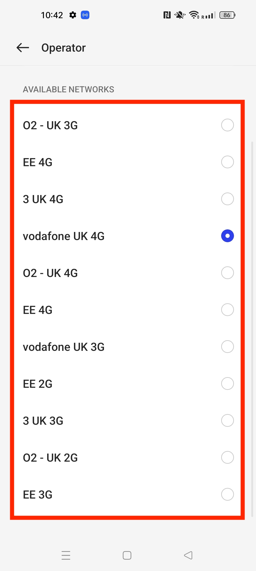 Manual Network Selection on Oppo Devices – Icelandair